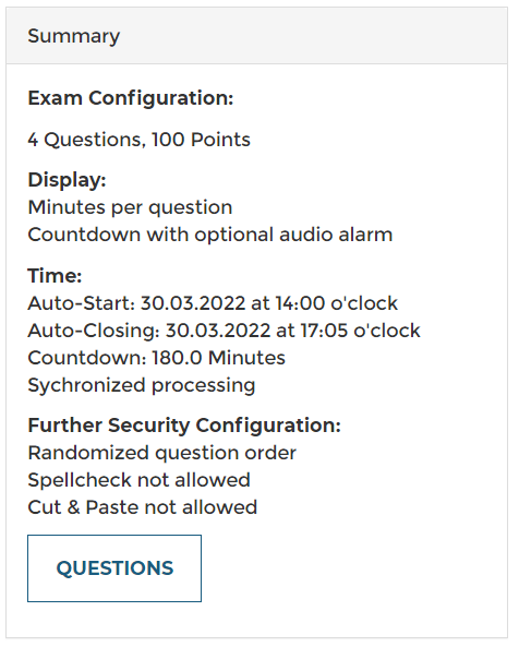 Digitale Prüfungen Guide - Application "Digital Exams"